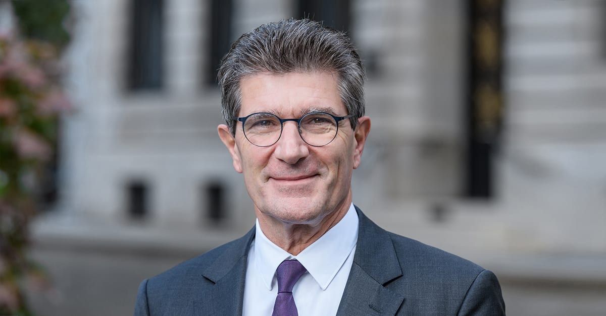 Portrait of Patrick Odier, Lombard Odier’s Senior Managing Partner ...